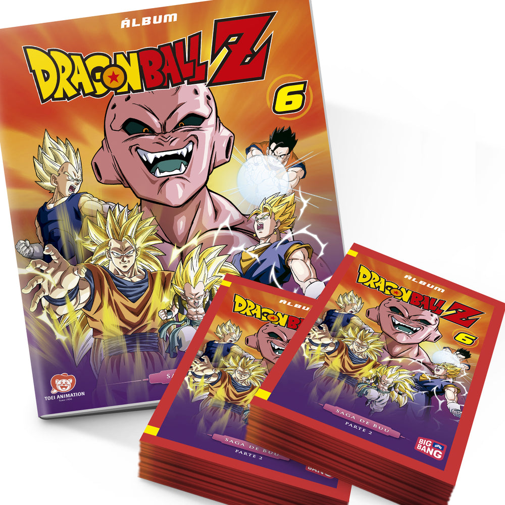 Álbum + 50 sobres Dragon Ball Z 6 - Saga de Buu Parte 2 – Big Bang Copag